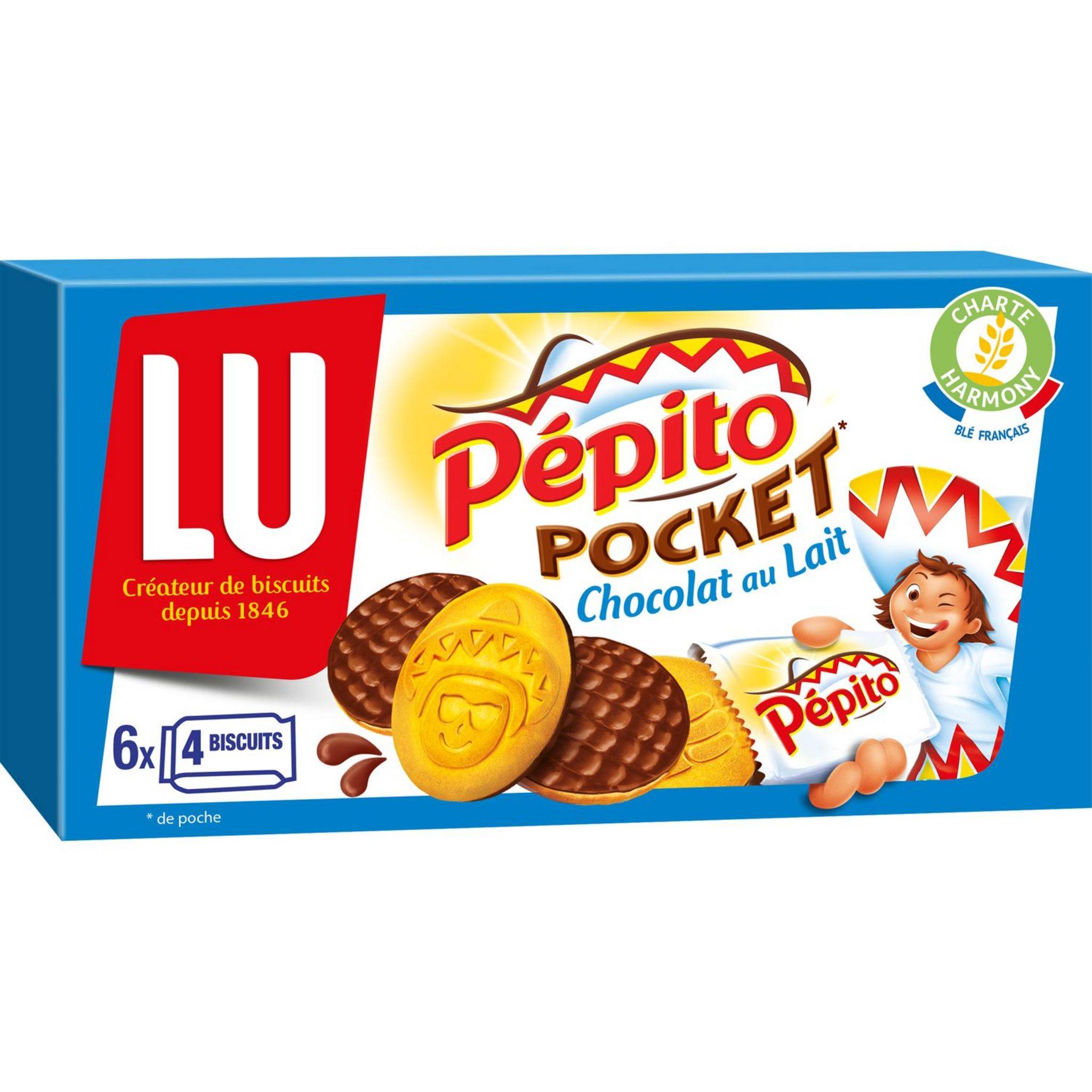Auchan - Pépito pocket au chocolat au lait 230g