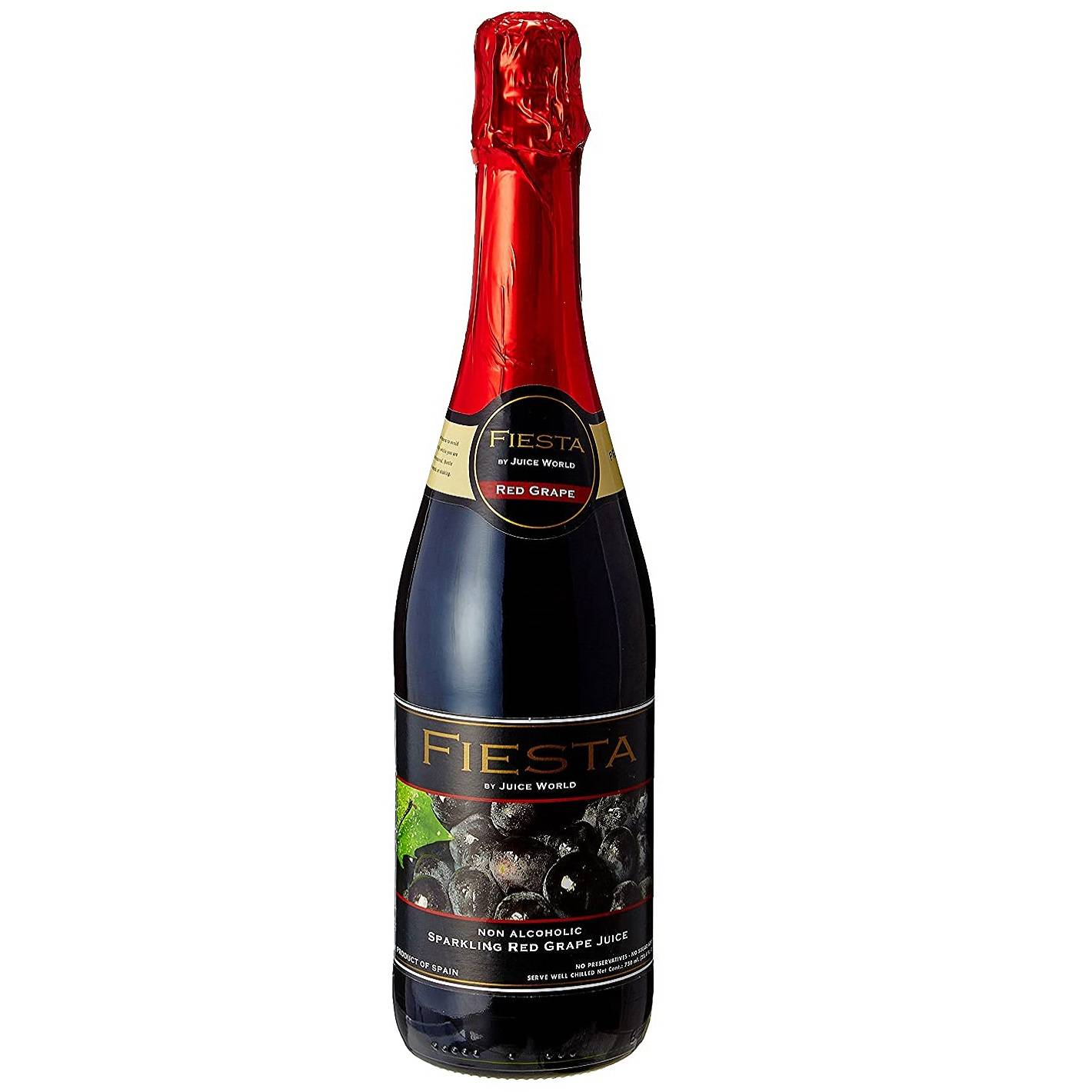 Auchan - Boisson pétillante raisins rouges sans alcool 75cl
