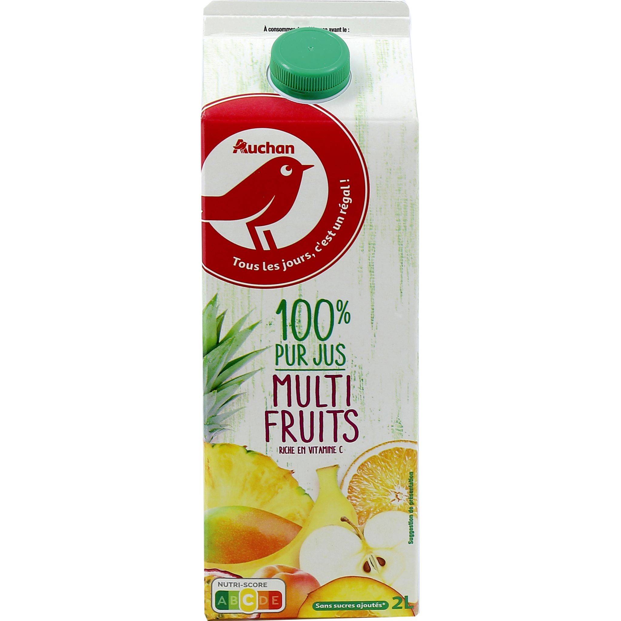 Auchan - 100% pur jus multifruits 2L