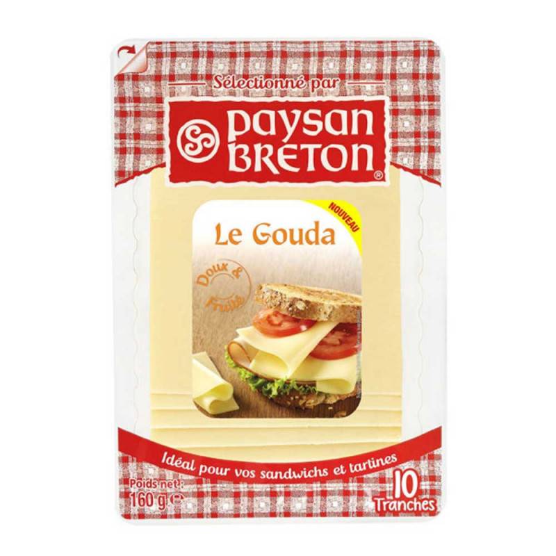 Auchan - Le gouda en tranches x10 160g