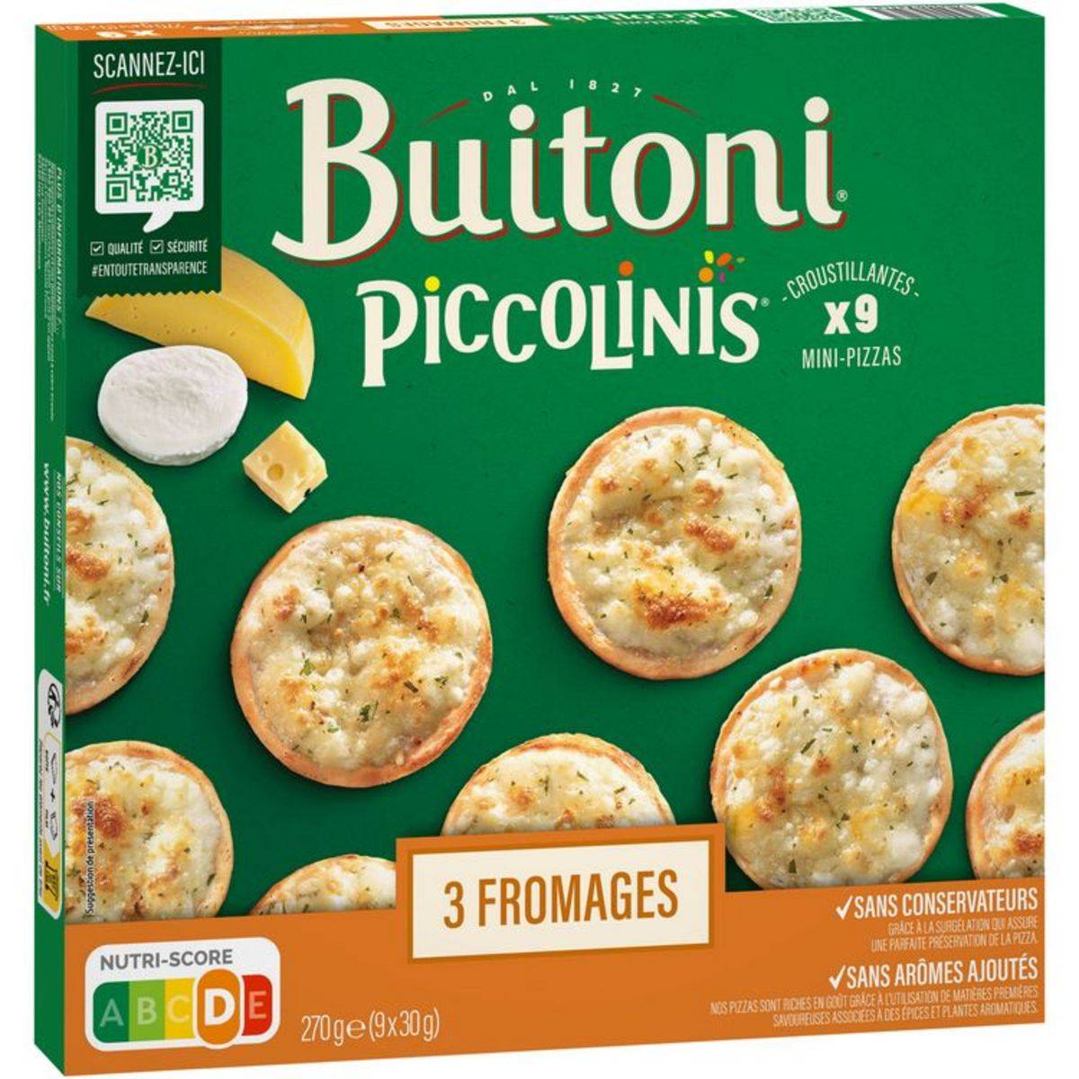 Auchan - Mini-pizza 3 fromages 270g x9