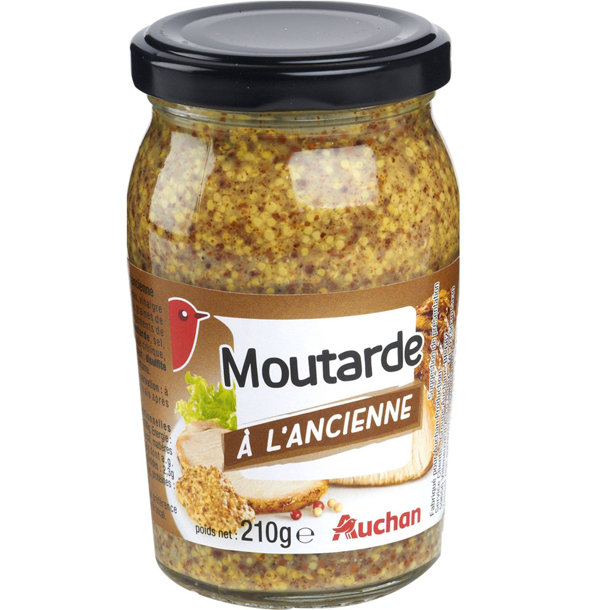 Auchan - Moutarde à l’ancienne 210g