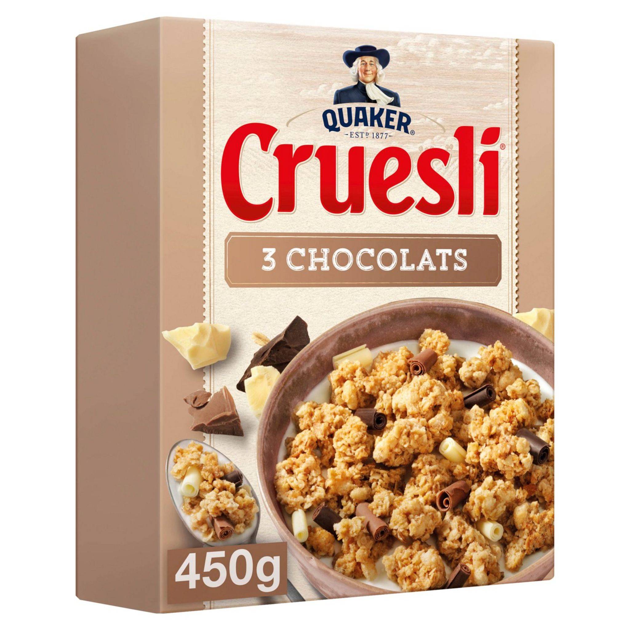 Auchan - Cruesli 3 chocolats 450g
