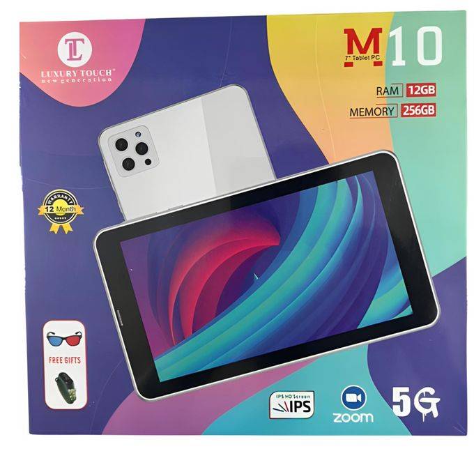 Auchan - Tablette M10 - 7" - 12/256 Gb - Gris - Gadgets Inclus