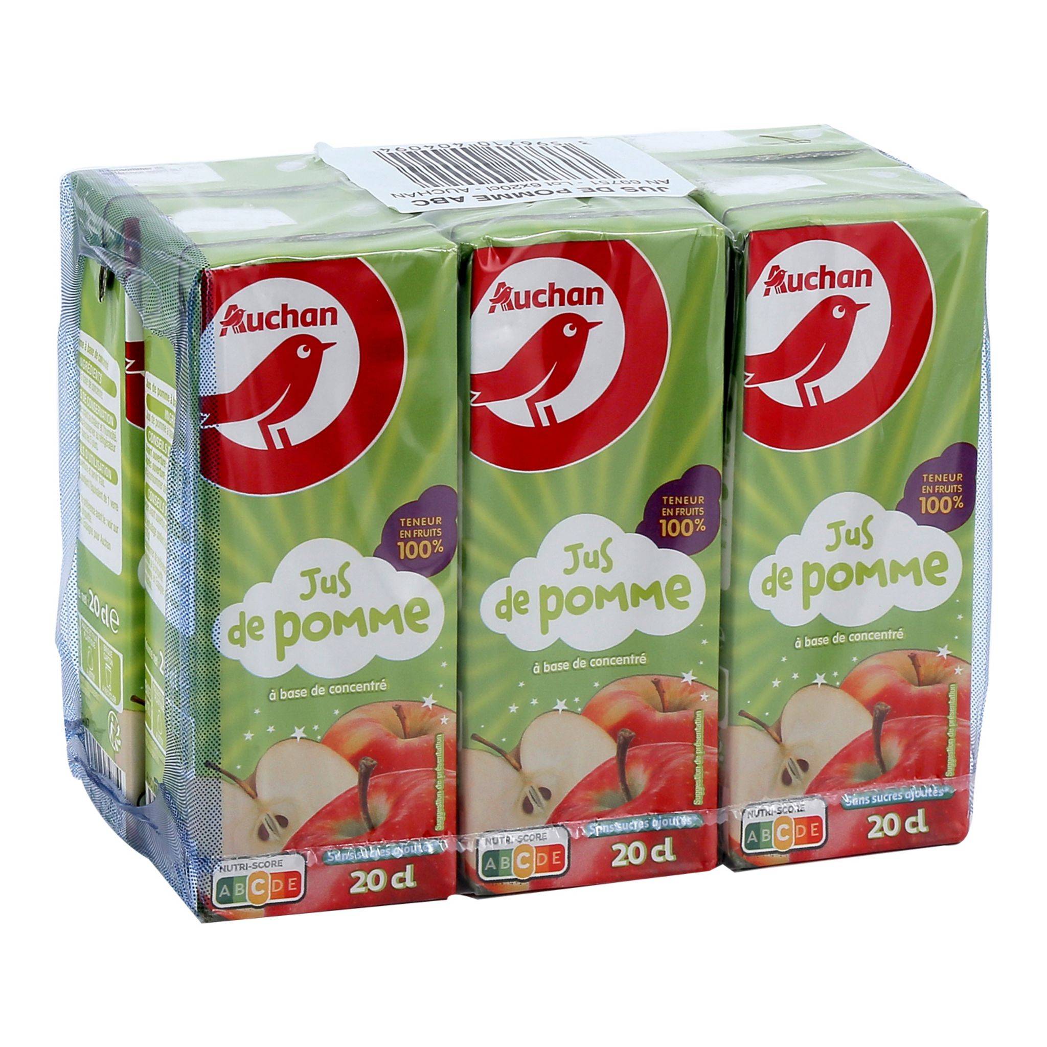 Auchan - Jus de pomme 6x20cl