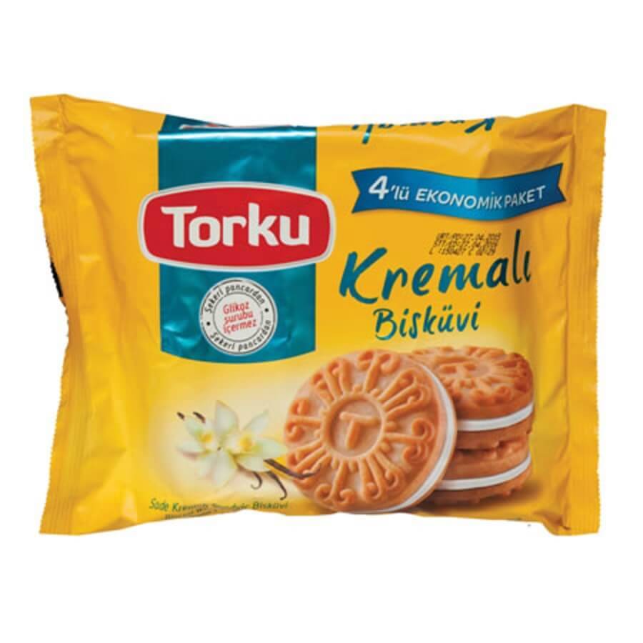 Auchan - Biscuits fourrés au chocolat au lait 244g