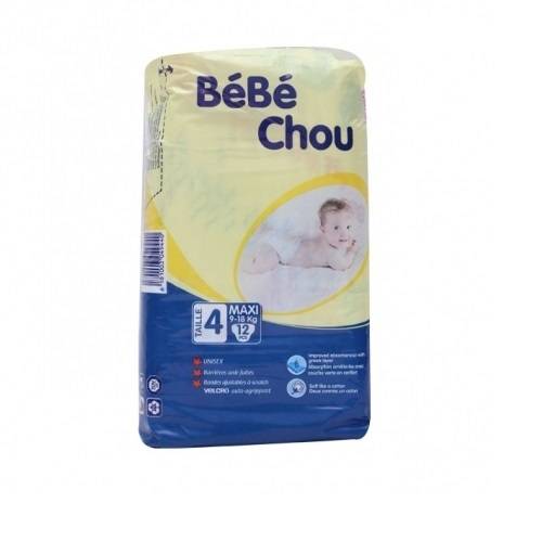 Auchan - Couches bébés maxi taille 4 x12