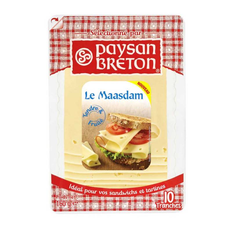 Auchan - Le maasdam en tranches x10 160g